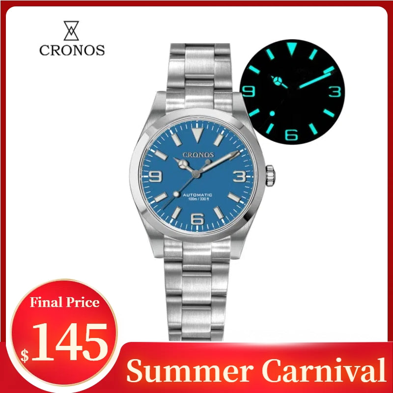 ★Summer Carnival★Cronos 39mm Explore Dive Watch L6016 – Cronos Watch Store