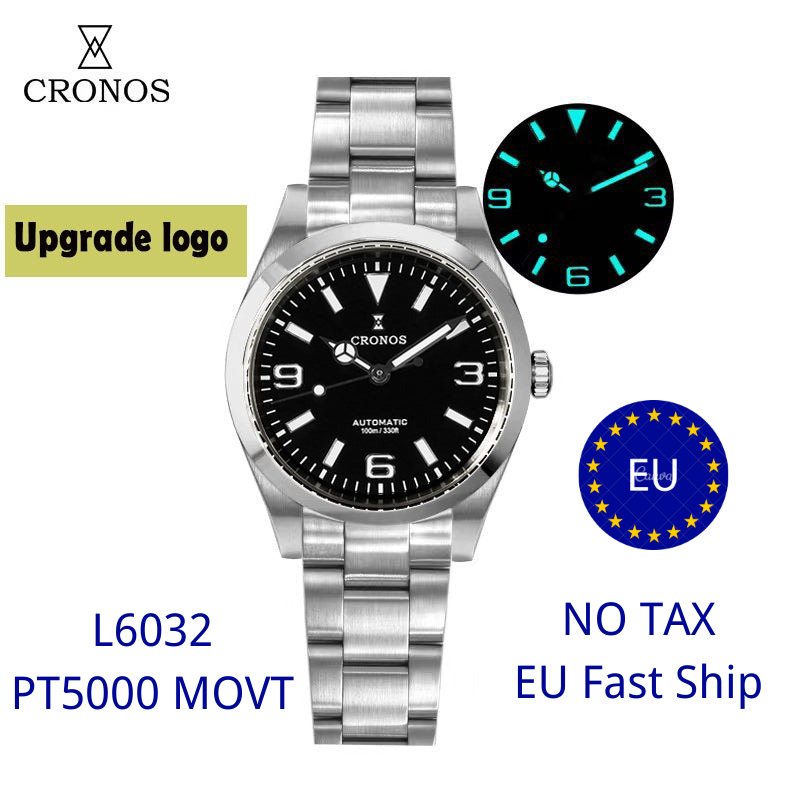 ★EU warehouse★Cronos 36mm Explore PT5000 Automatic Watch L6032 – Cronos ...